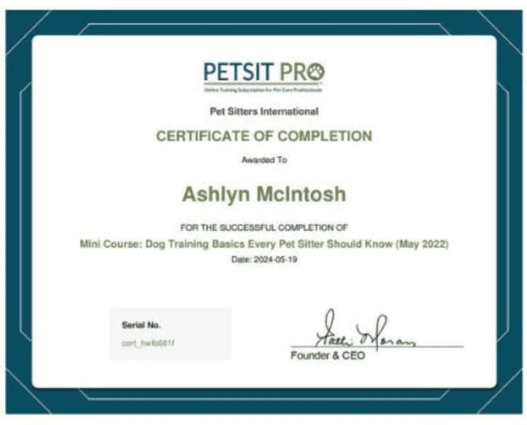 Meet The Team - 2 Paws Up Inc. | Pet Sitting, Dog Walking, and Dog Training